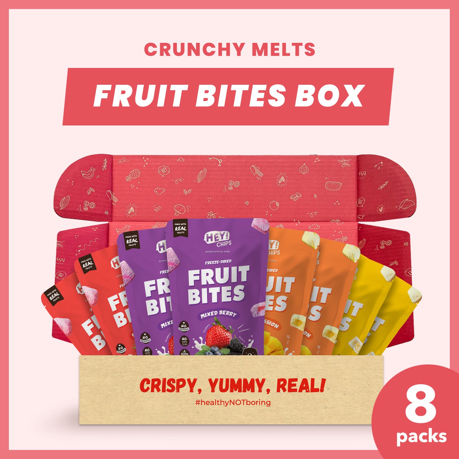 Hey! Chips Fruit Bites Box | Award-winning Healthy Snacks from Singapore